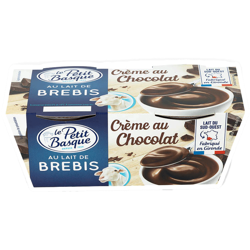 Crème au chocolat au lait de brebis - Le Petit Basque